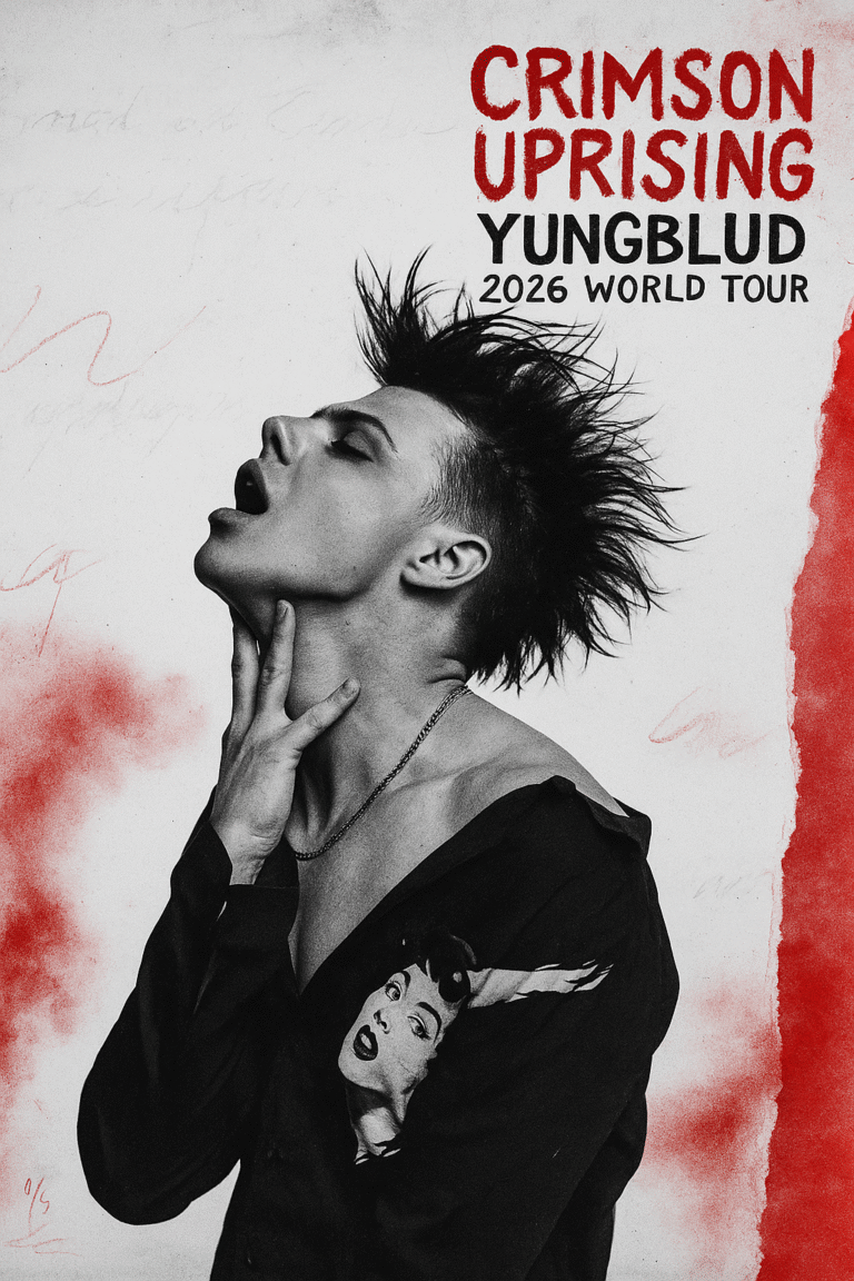 YUNGBLUD Announces 2026 World Tour: “Crimson Uprising” Marks a Fierce New Chapter in His Riotous ...