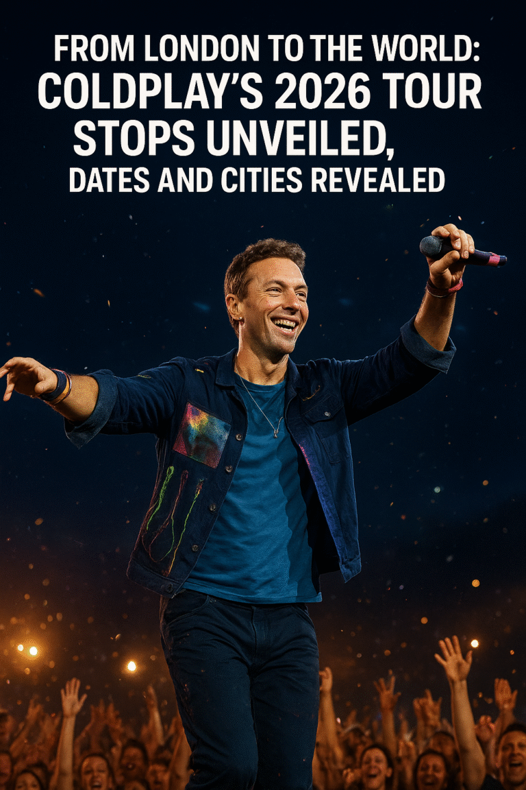 From London to the World: Coldplay’s 2026 Tour Stops Unveiled, Dates ...