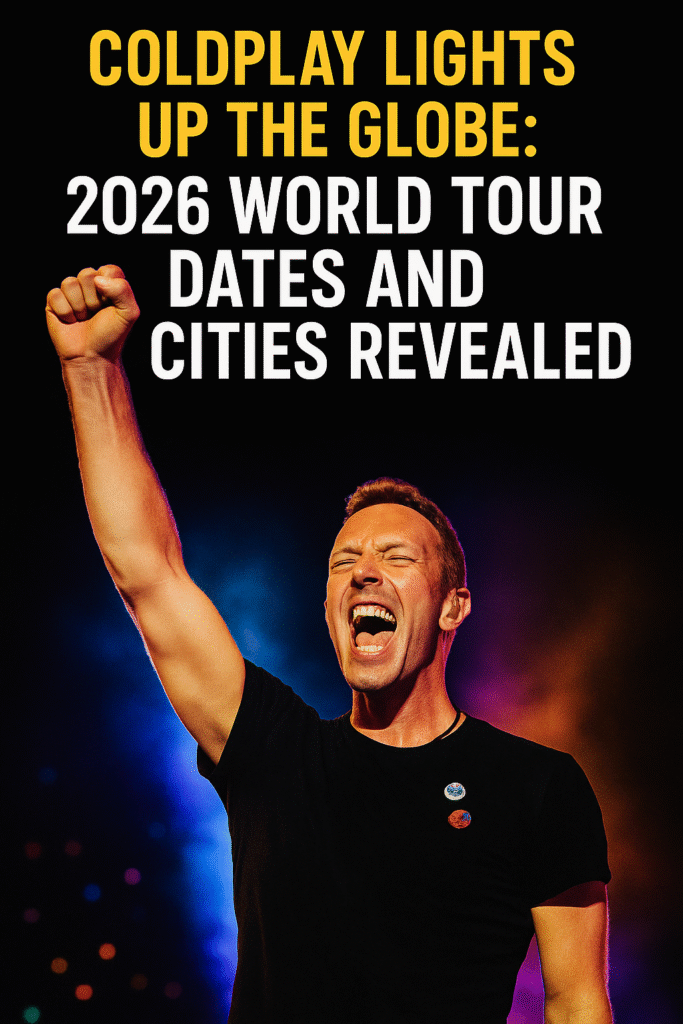 Coldplay Lights Up the Globe: 2026 World Tour Dates and Cities Revealed ...