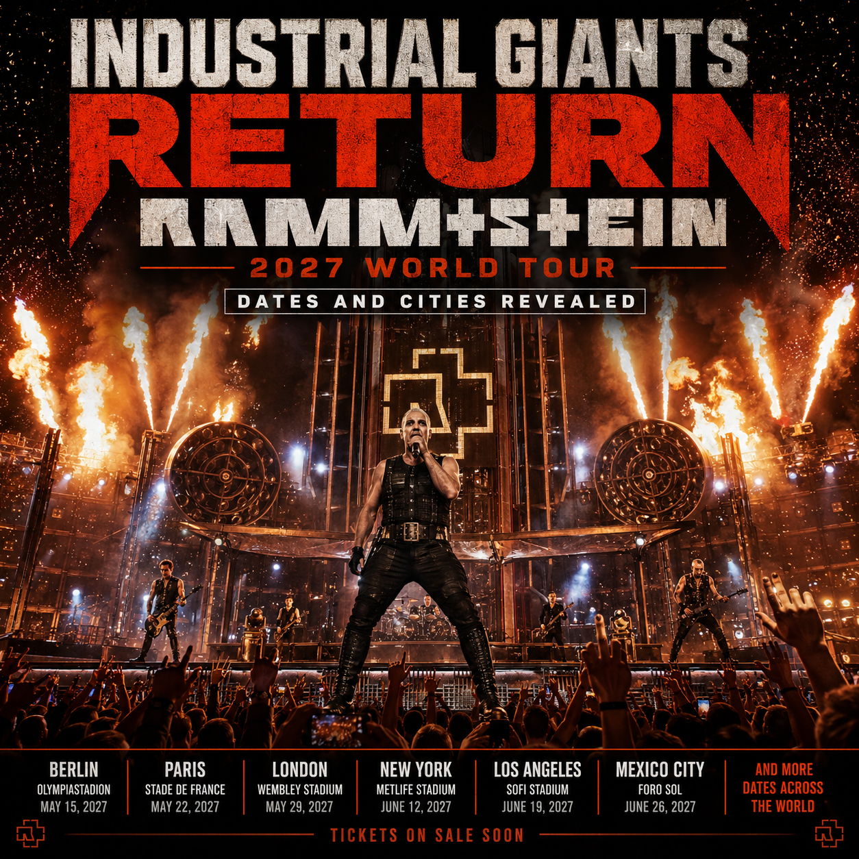Industrial Giants Return — Rammstein Set the Stage for a Thunderous ...